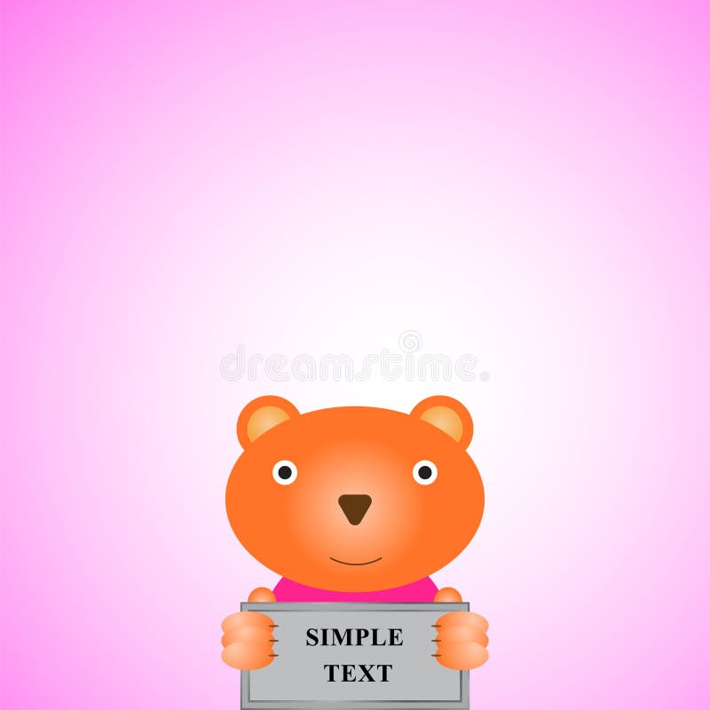 Cute Bear stock vector. Illustration of happy, love, clip - 78401214