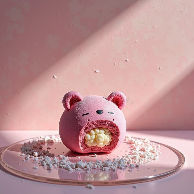 Cute Macaron in a Shape of Bear Stock Image - Image of dessert, bake ...