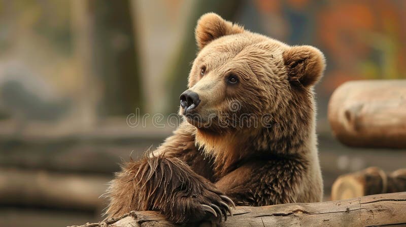 Cute Bear Thinking and Confused . Generative Ai Stock Illustration - Illustration of play, panda ...