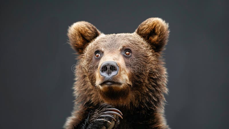 Cute Bear Thinking and Confused . Generative Ai Stock Illustration - Illustration of bear ...