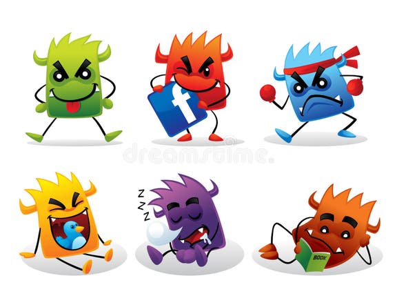 Cute beast icon stock vector. Illustration of funny, reading - 18487645