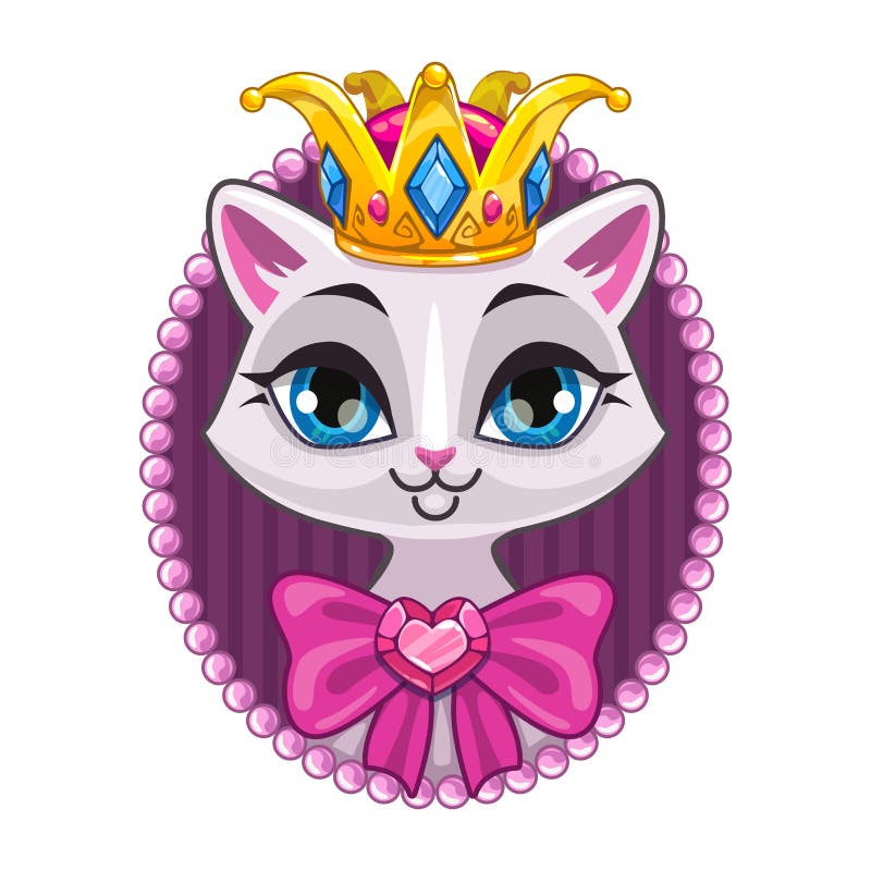 Cat Princess Cartoon Character Stock Illustrations – 2,395 Cat Princess ...