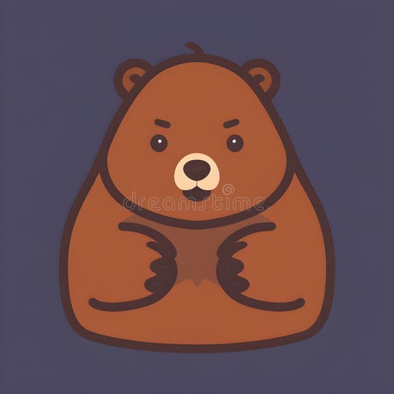 Cute Beaver Icon Illustration Design Image Stock Illustration ...