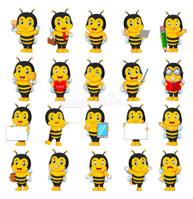Cartoon Bee Group Stock Illustrations – 1,175 Cartoon Bee Group Stock ...