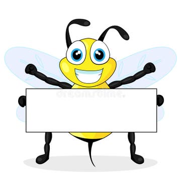 Bee Holding Sign Stock Illustrations – 244 Bee Holding Sign Stock ...