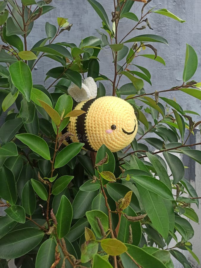 The cute bee stock photo. Image of honey, yellow, cute - 221889192