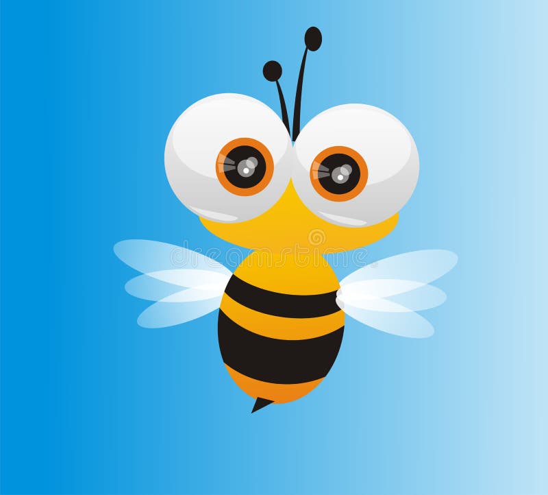 Cute Bee stock illustration. Illustration of nice, design - 54299596