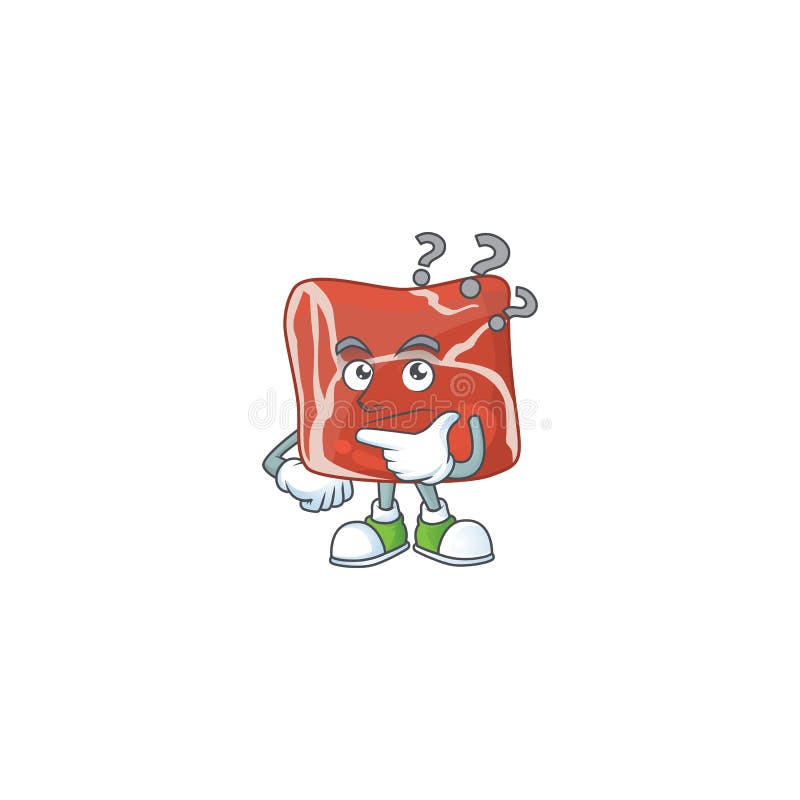Cute Beef Cartoon Character Using a Microphone Stock Vector ...