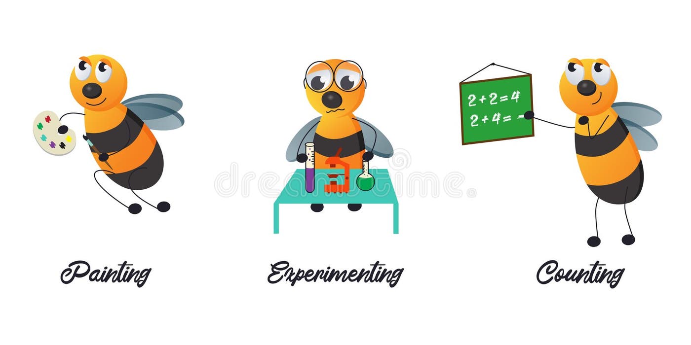 Counting Bees Stock Illustrations – 38 Counting Bees Stock ...