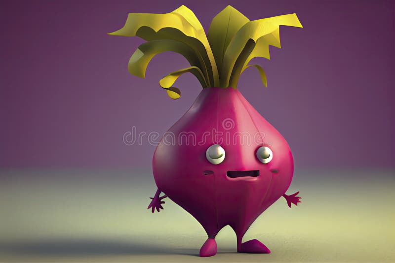 Cute beet root character stock illustration. Illustration of vitamins ...
