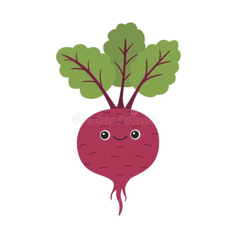 Cute Beet Root Icon Outline Clipart Cartoon Stock Illustration ...