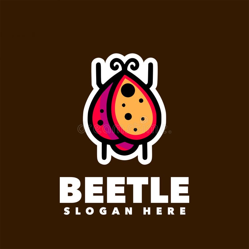 Cute beetle stock vector. Illustration of insect, advertising - 280132853