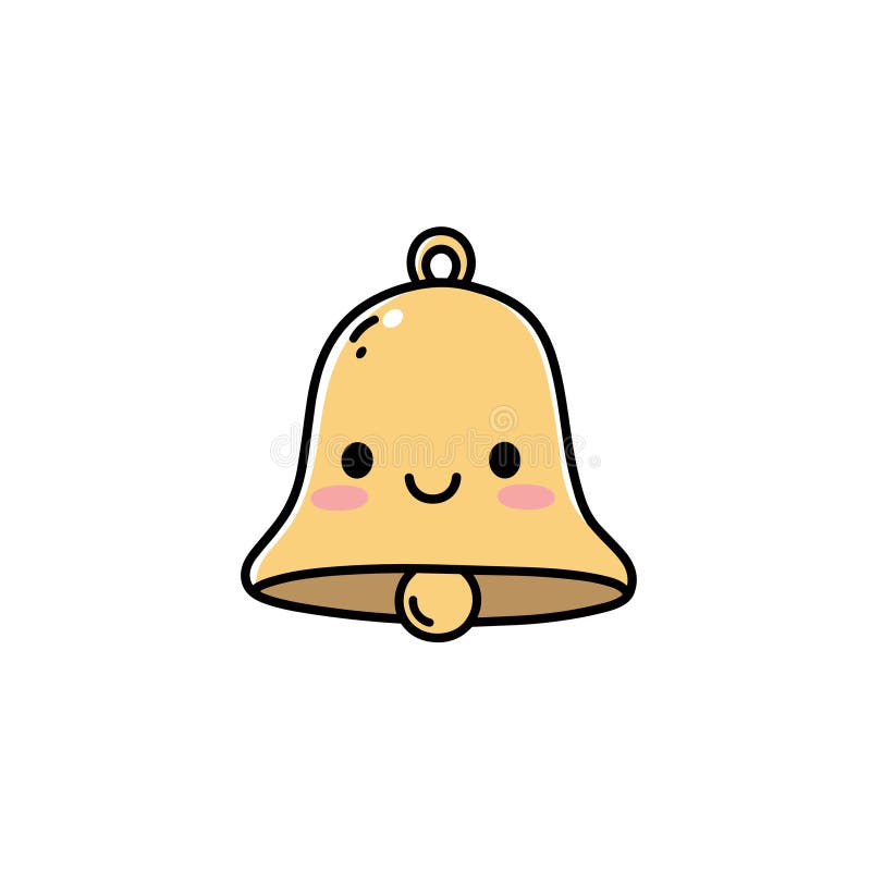Cute Bell Character Symbolizing Easter Joy Stock Illustration ...