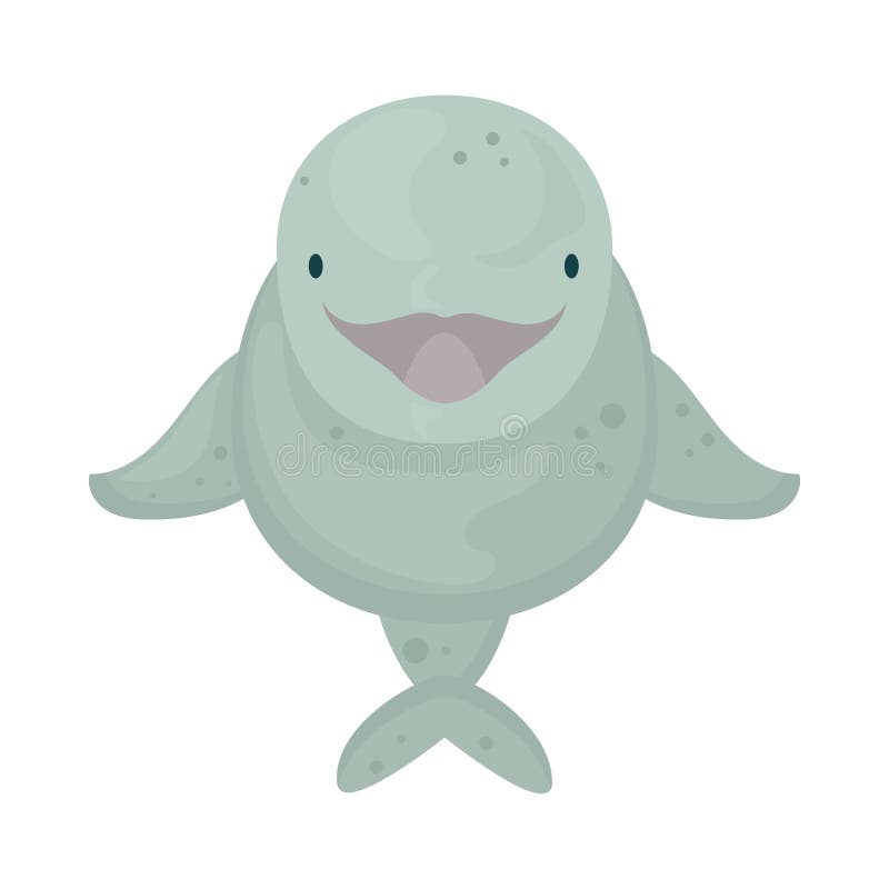 Cute beluga icon stock vector. Illustration of isolated - 273191462