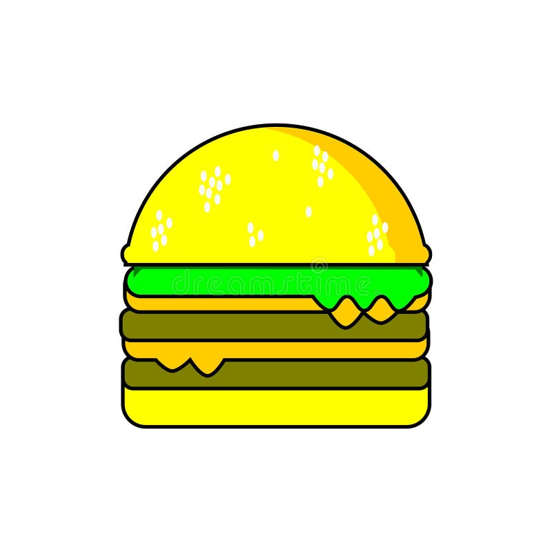 Simple Cute Hamburger Stock Illustrations – 912 Simple Cute Hamburger ...