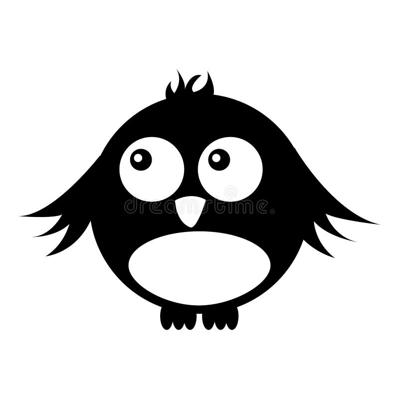 Cute bird comic character stock vector. Illustration of sticker - 92913068