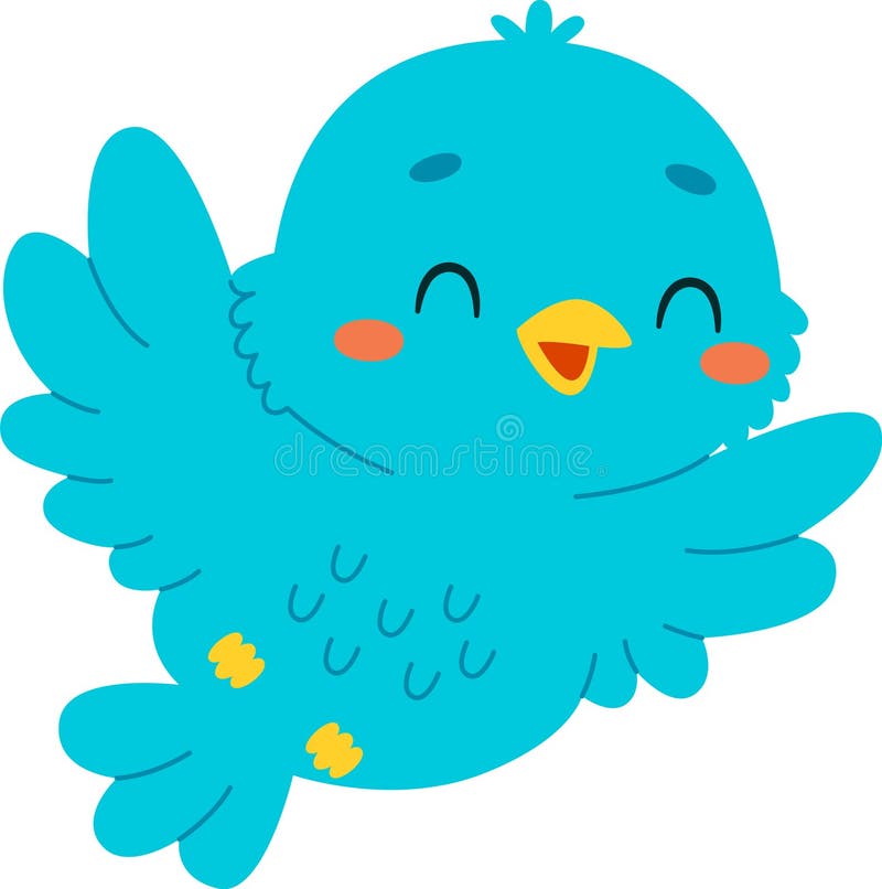 Cute Bird Flying stock vector. Illustration of small - 311865894