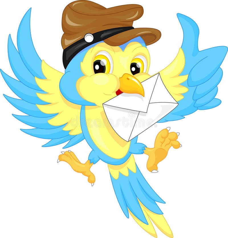 Man carrying letter stock illustration. Illustration of carrier - 13404246