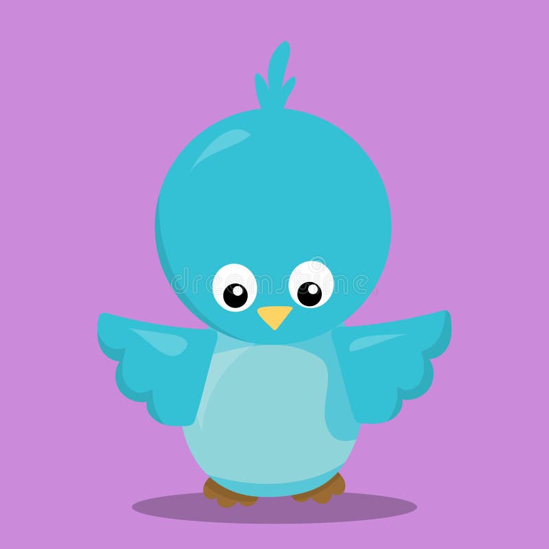 Cute birds front pink 02 stock vector. Illustration of cartoon - 198985503