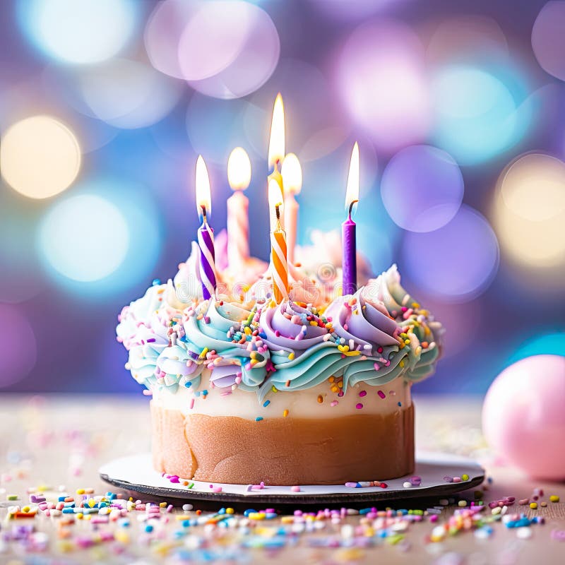 Cute Birthday Cakes For Girls Cute Birthday Cake Icon With Candles ...