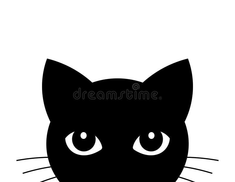 Cute cat face outline icon stock vector. Illustration of drawing ... Cute cat face outline icon stock vector. Illustration of drawing ...