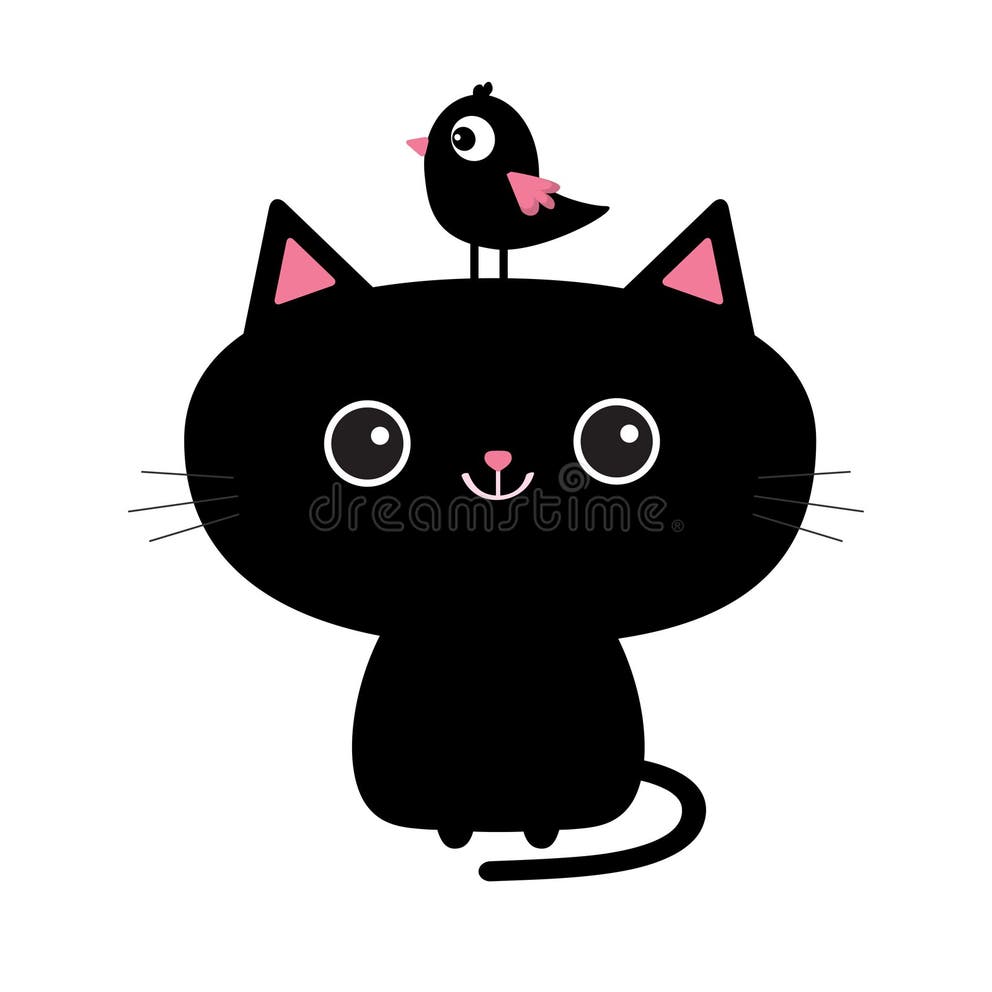 Cartoon Black White Kitten Stock Illustrations 45074 Cartoon Black White Kitten Stock