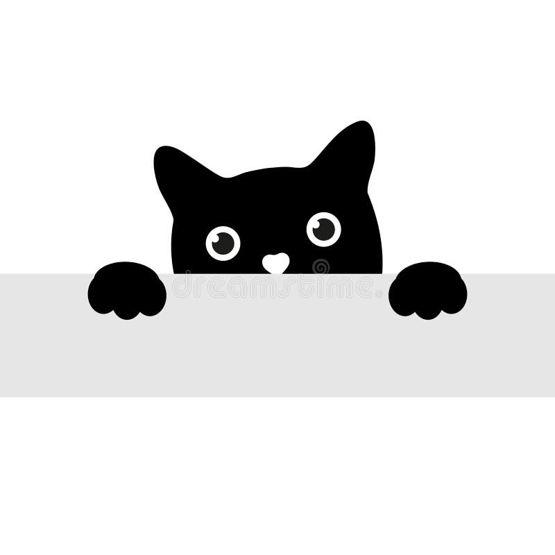 White Cat Behind Stock Illustrations – 780 White Cat Behind Stock ...