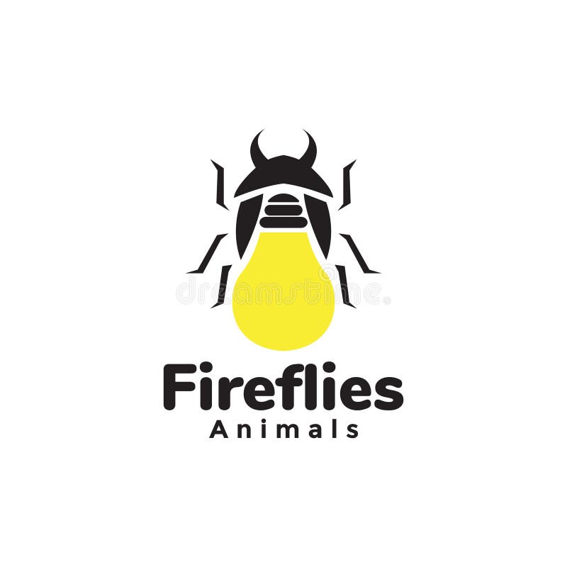 Cute Black Fireflies Light Logo Design Vector Graphic Symbol Icon Sign ...