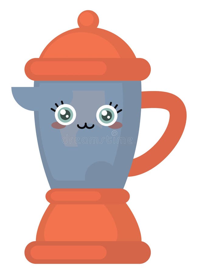 Blender Cute Icon in Trendy Flat Style on Color Background. Kitchenware ...
