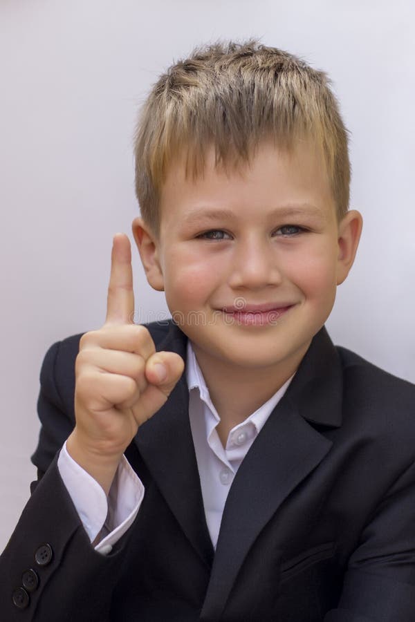 684 Boy One Finger Raised Stock Photos - Free & Royalty-Free Stock ...