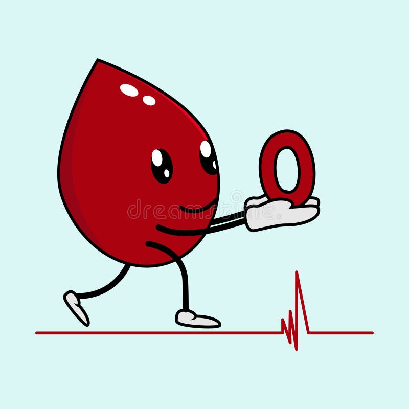 Cute Blood Mascot Character with Funny Concept Stock Vector ...
