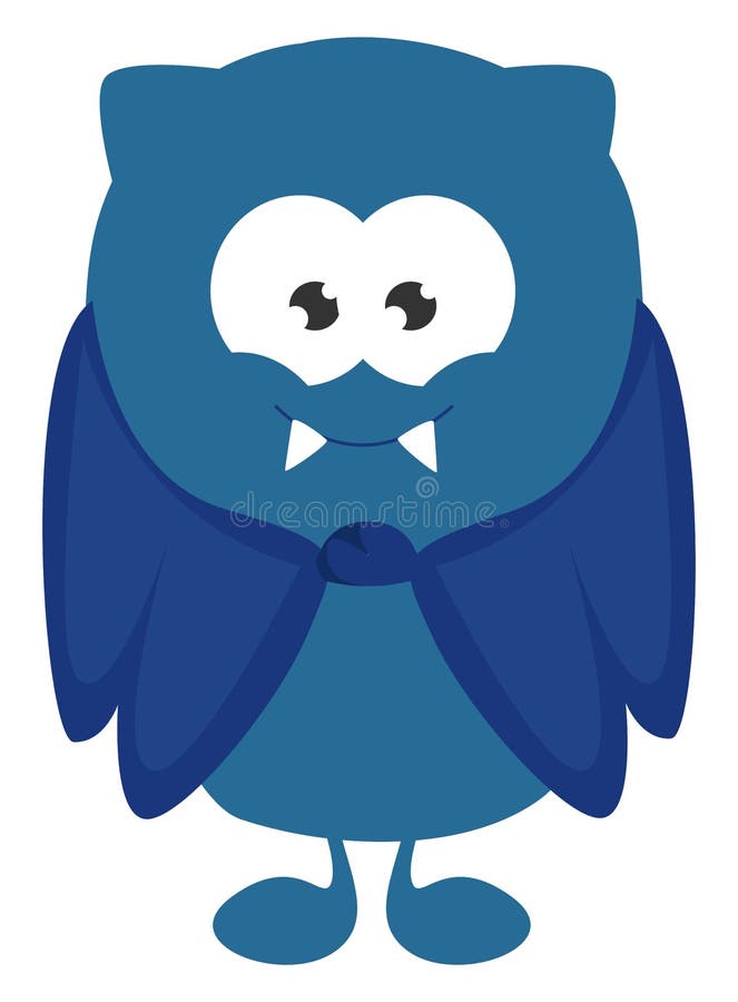 Cute Blue Bat, Illustration, Vector Stock Vector - Illustration of icon ...