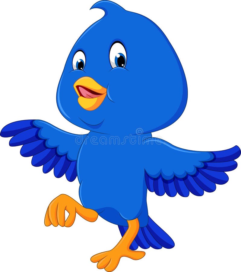Baby Blue Bird Cartoon Stock Illustrations – 5,494 Baby Blue Bird ...