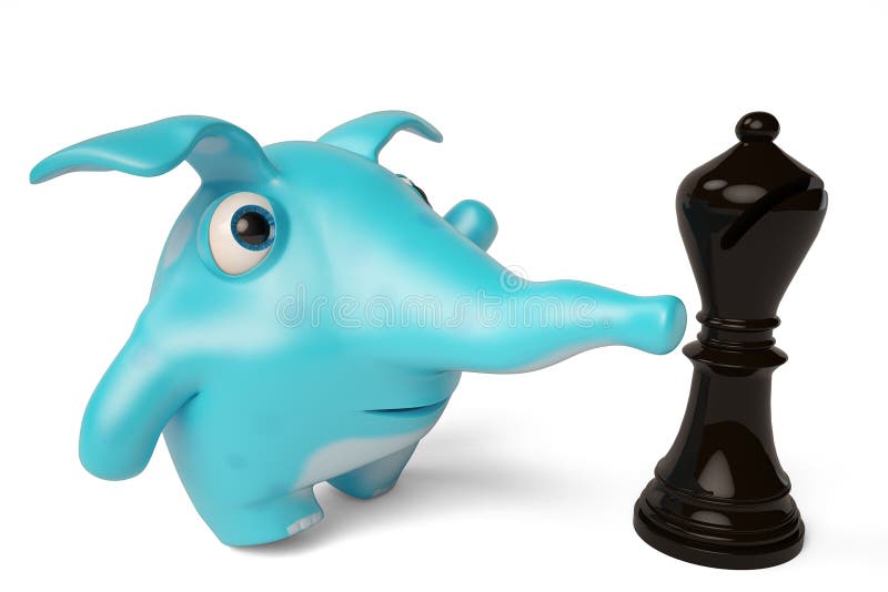 Elephant chess piece stock vector. Illustration of chess - 251227963