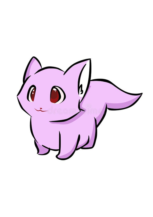 Cute Blue Cat Pet Illustration Stock Illustration - Illustration of ...