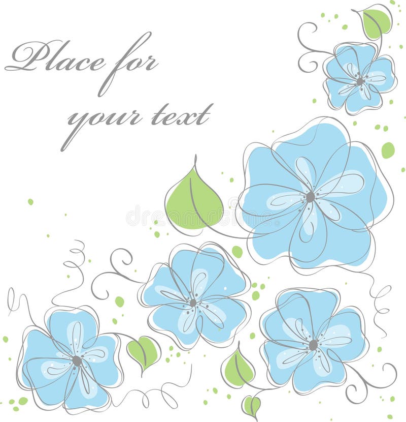 Blue Floral Pattern Corner Stock Illustrations – 5,160 Blue Floral ...