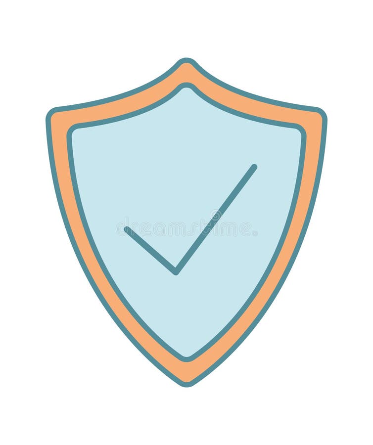 Blue shield design stock vector. Illustration of protect - 222163309