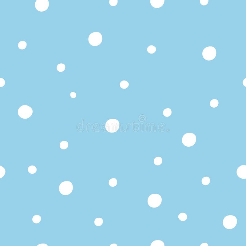 Cute Blue Vector Dots Seamless Pattern Nursery Stock Vector ...