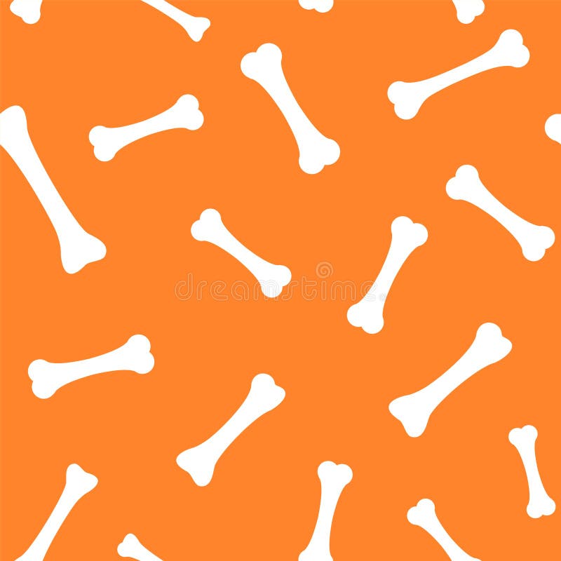 Cute Bones Seamless Pattern Stock Vector - Illustration of cute ...