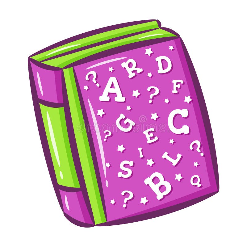 Cute Book Drawing Clipart Sticker Stock Vector - Illustration of organ ...