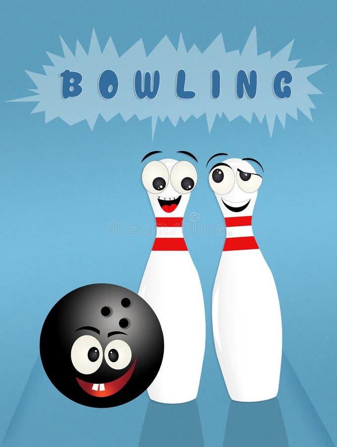 Cute bowling pins stock illustration. Illustration of pins - 91679389