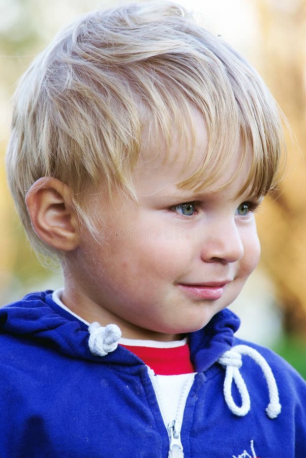 Cute boy stock photo. Image of hair, preschool, closeup - 18763572
