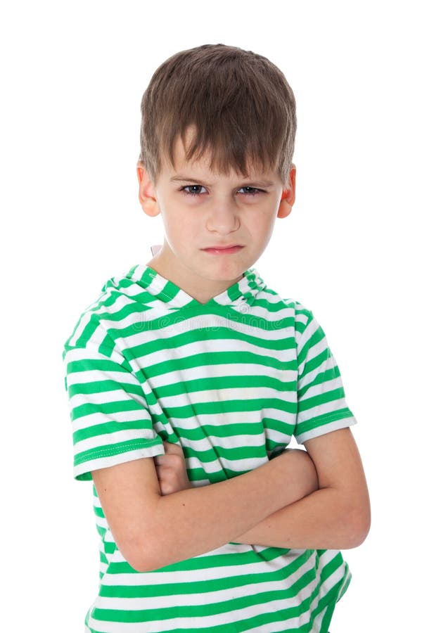 Angry boy stock photo. Image of curl, displeasure, disagree - 7148864