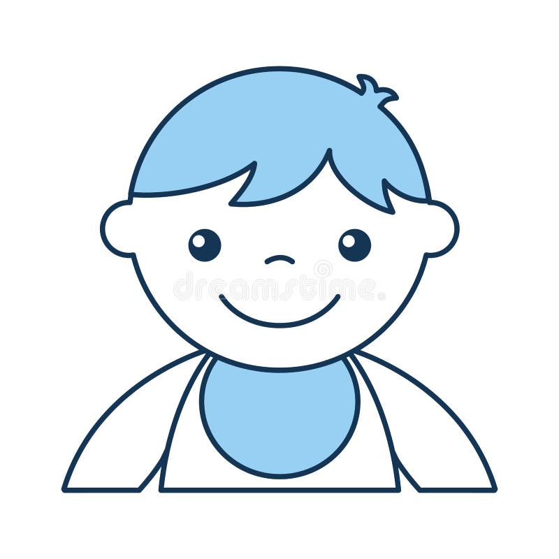 Cute Boy Baby Avatar Character Stock Vector - Illustration of happy ...