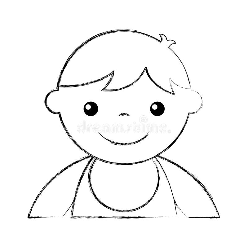 Cute Boy Baby Avatar Character Stock Vector - Illustration of infant ...