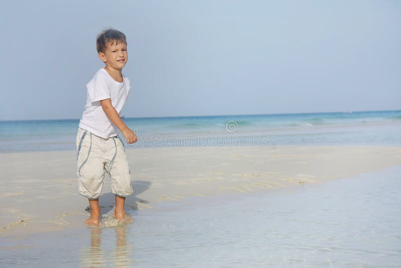 Cute Boy On Beach Picture. Image: 18075802