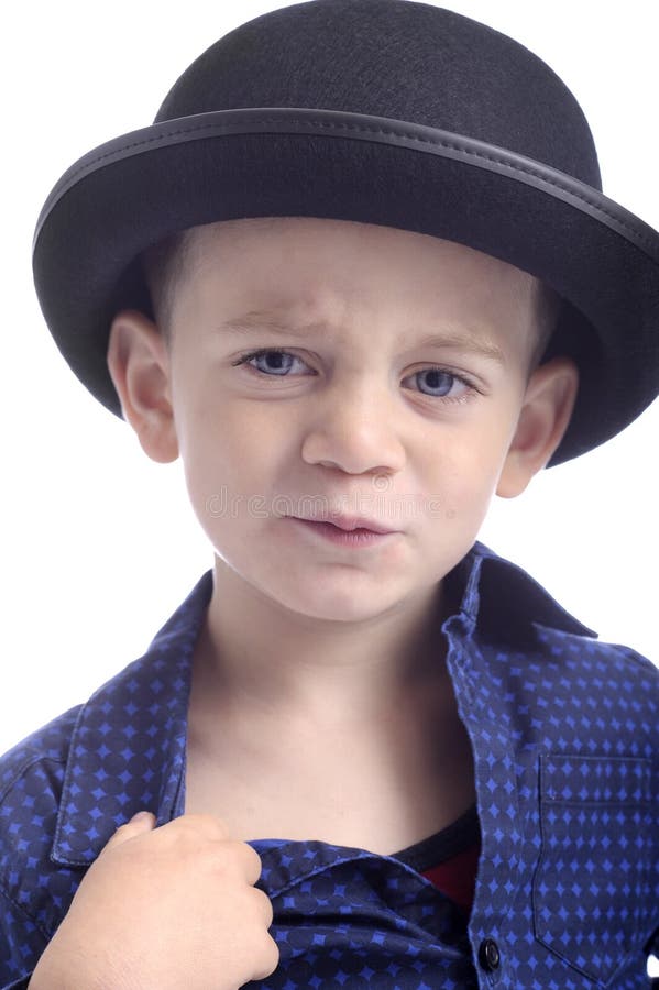 Boy White Bowler Hat Stock Photos - Free & Royalty-Free Stock Photos ...