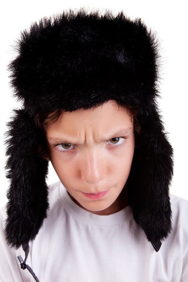 Child in Fur Hat.fashion Winter Style Stock Image - Image of casual ...