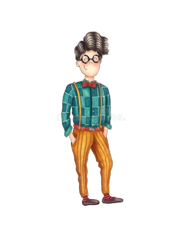 Cute boy stock illustration. Illustration of cartoon - 154403686