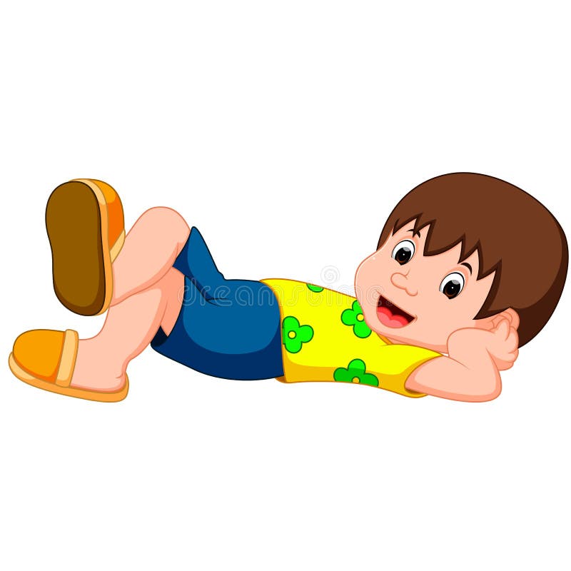 Cute Boy Cartoon Good Posing Stock Vector - Illustration of portrait ...